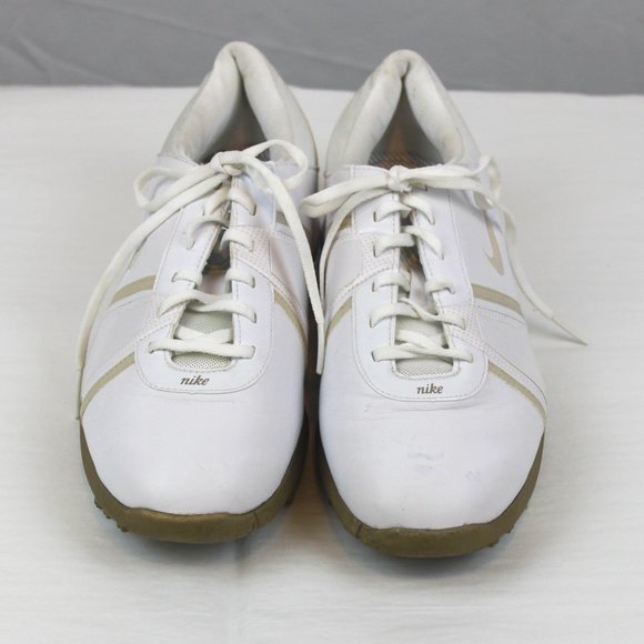 Nike | Shoes | Nike White Beige Golf Shoes | Poshmark